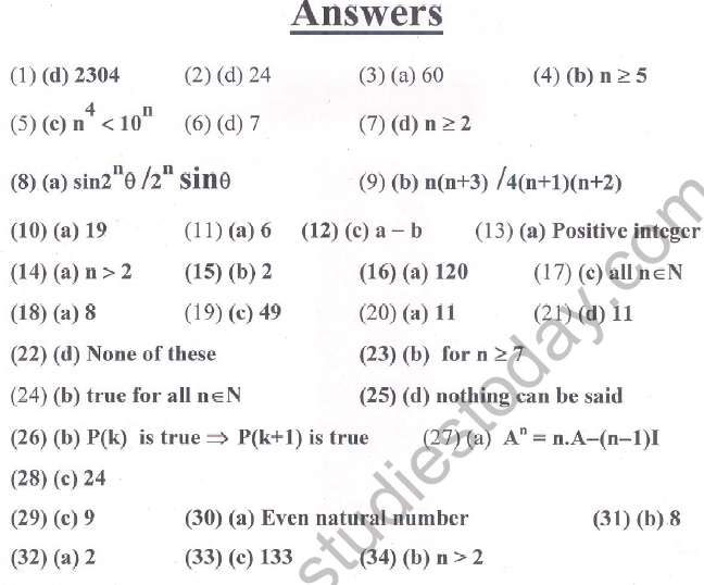 JEE Mathematics Binomial Theorem MCQs Set D with Answers